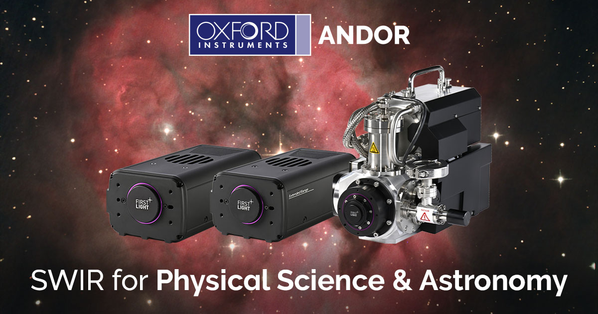 SWIR Cameras for Physical Science & Astronomy - Andor - オックスフォード・インストゥルメンツ